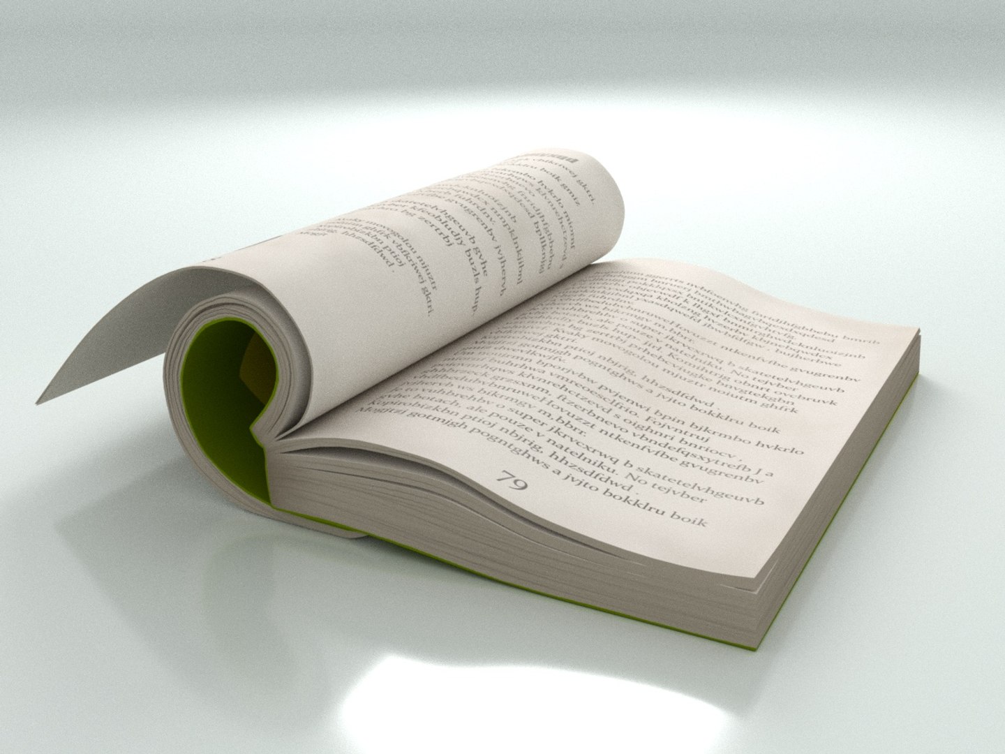 3D Model Open Book Soft - TurboSquid 1445776