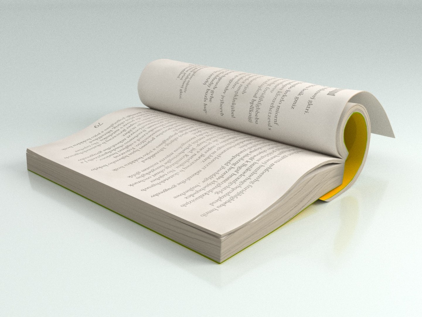 3D Model Open Book Soft - TurboSquid 1445776