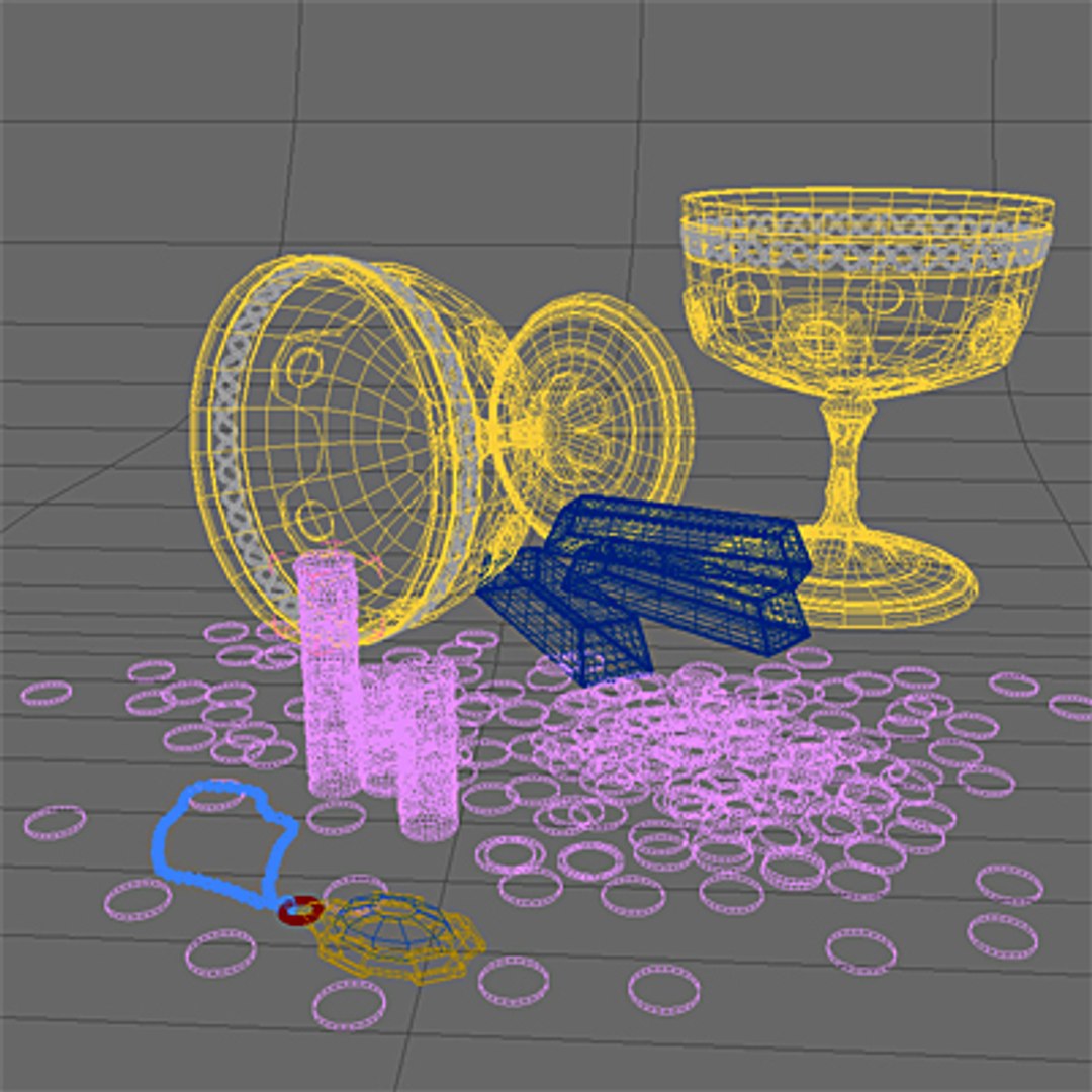 Small Treasure Gold 3d Max