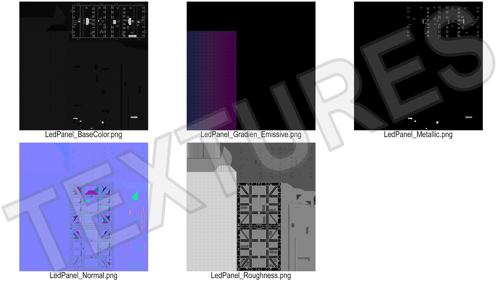 3D Model LED Display Screen Gradient - TurboSquid 2284136