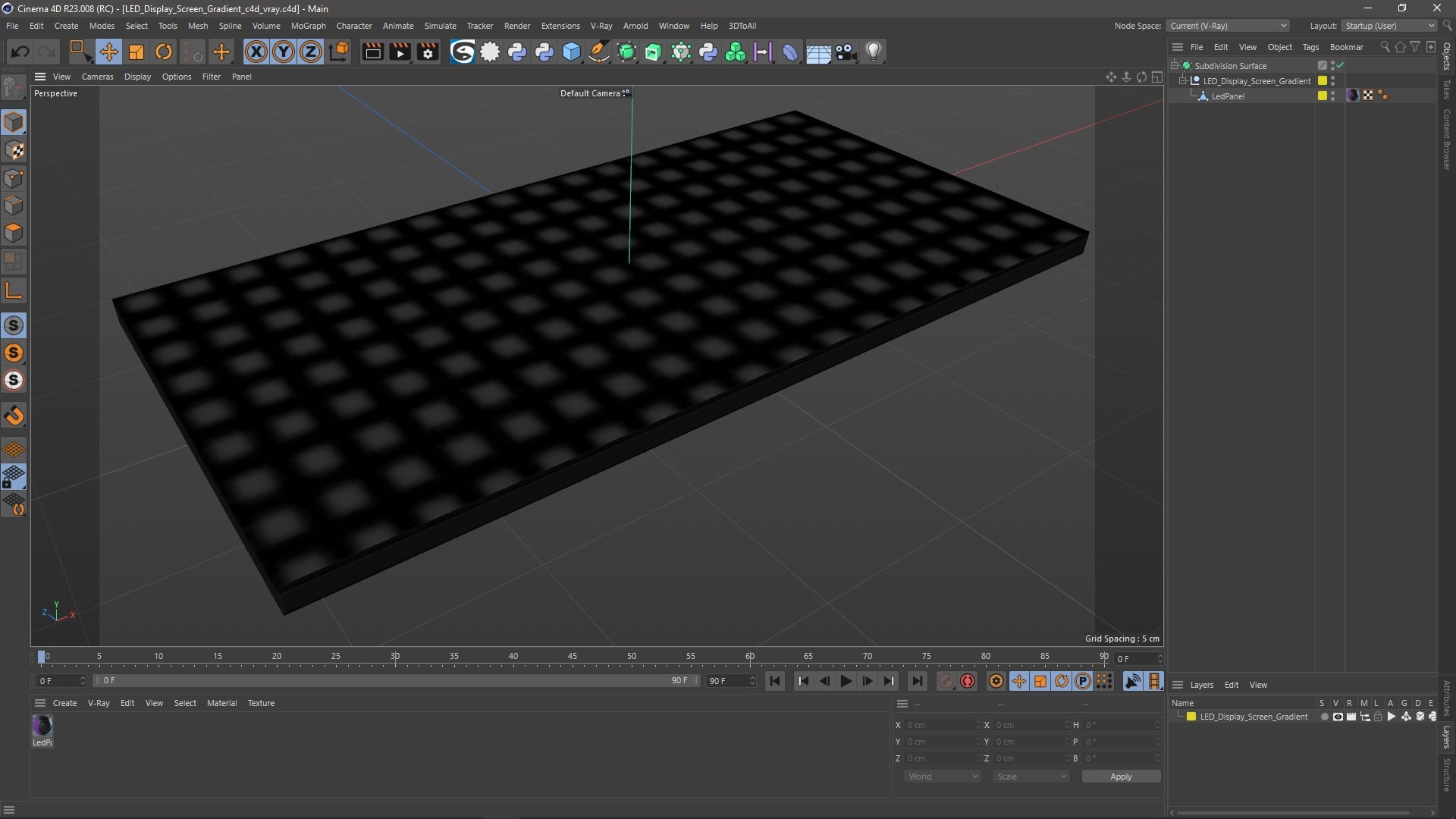 3D Model LED Display Screen Gradient - TurboSquid 2284136
