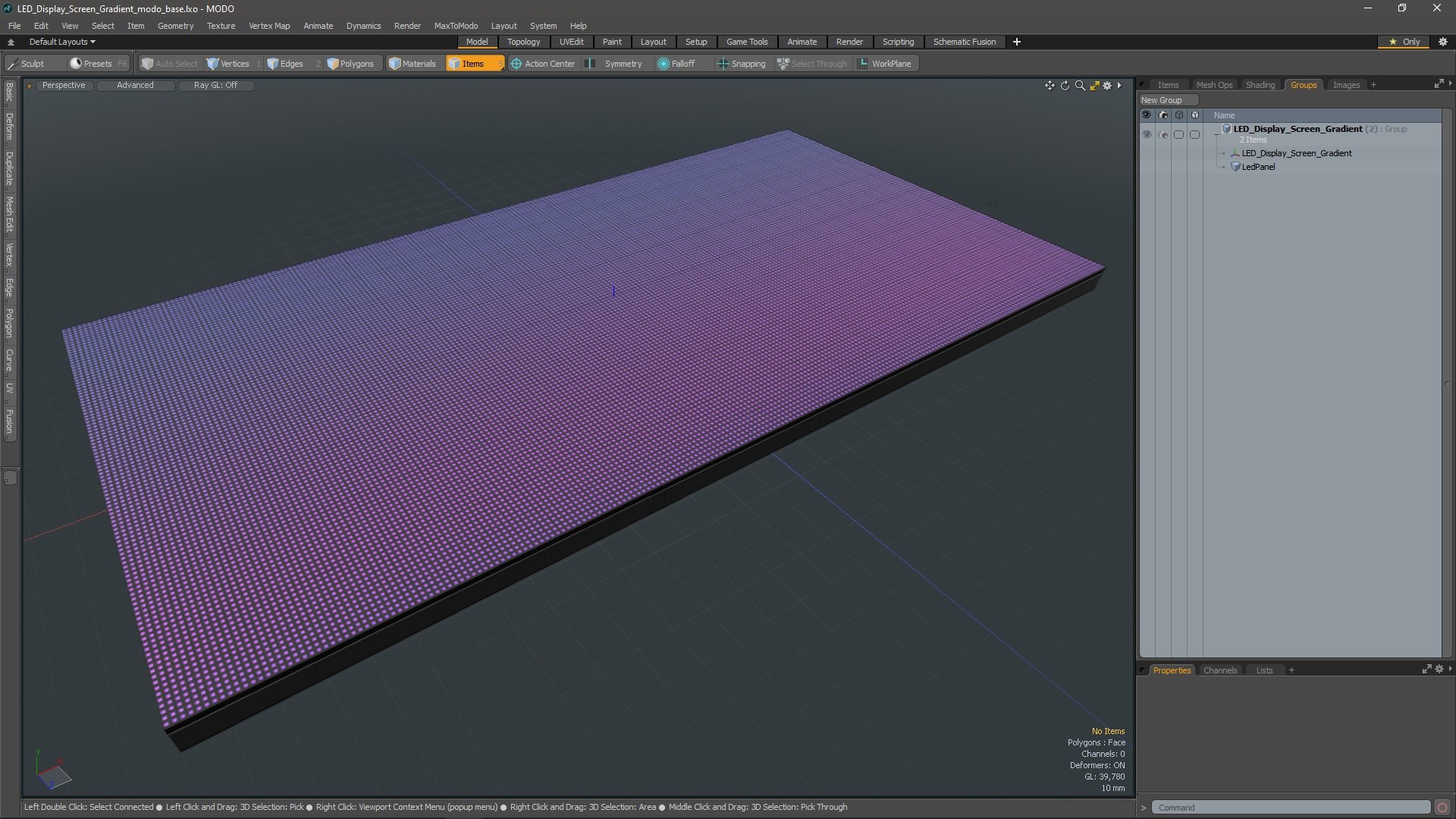3D Model LED Display Screen Gradient - TurboSquid 2284136