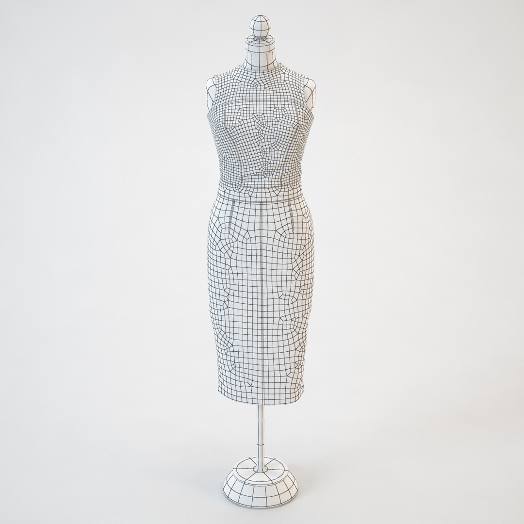 obj dress mannequin 001