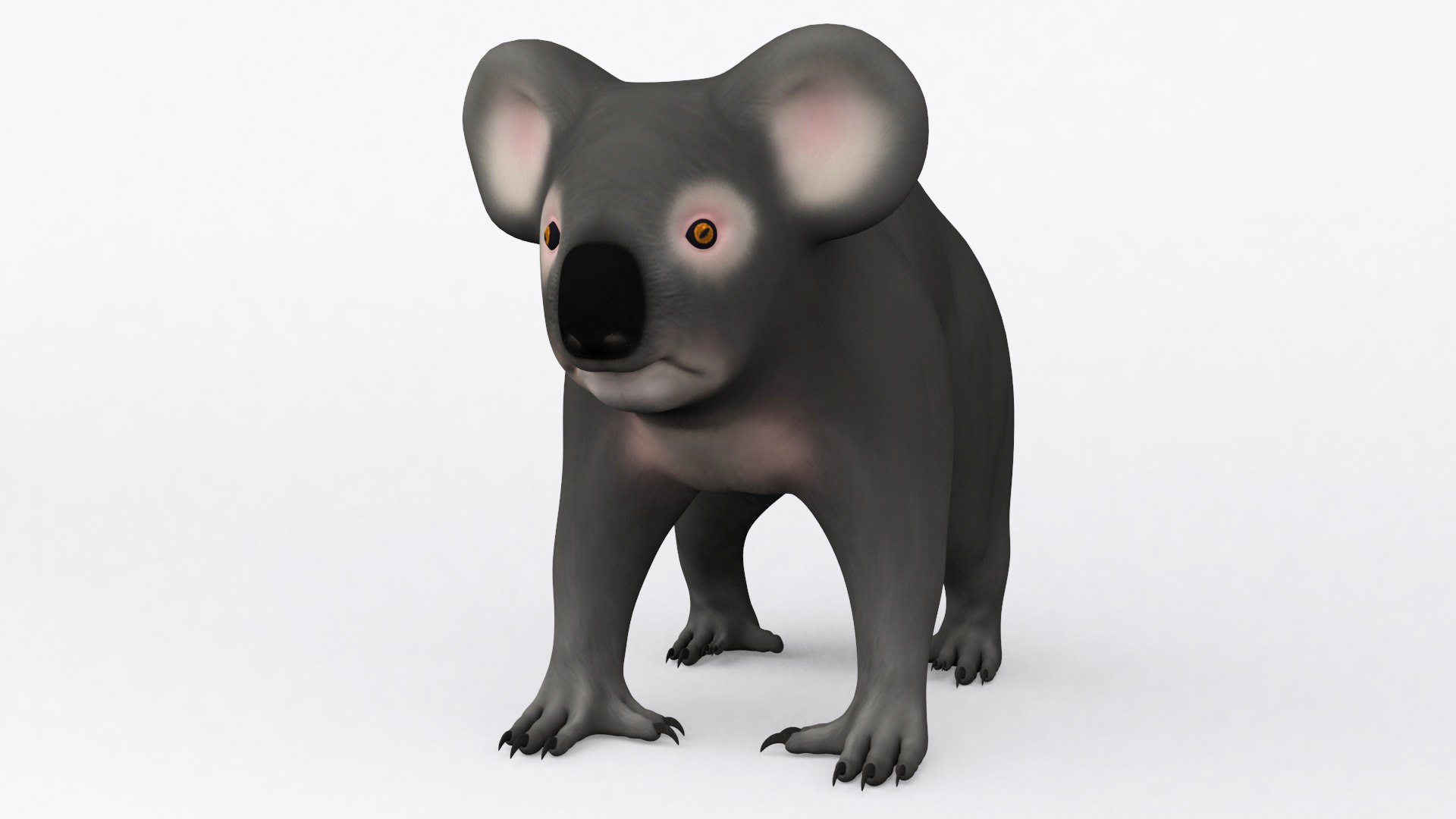 3D Cartoon Koala Bear - TurboSquid 1600934