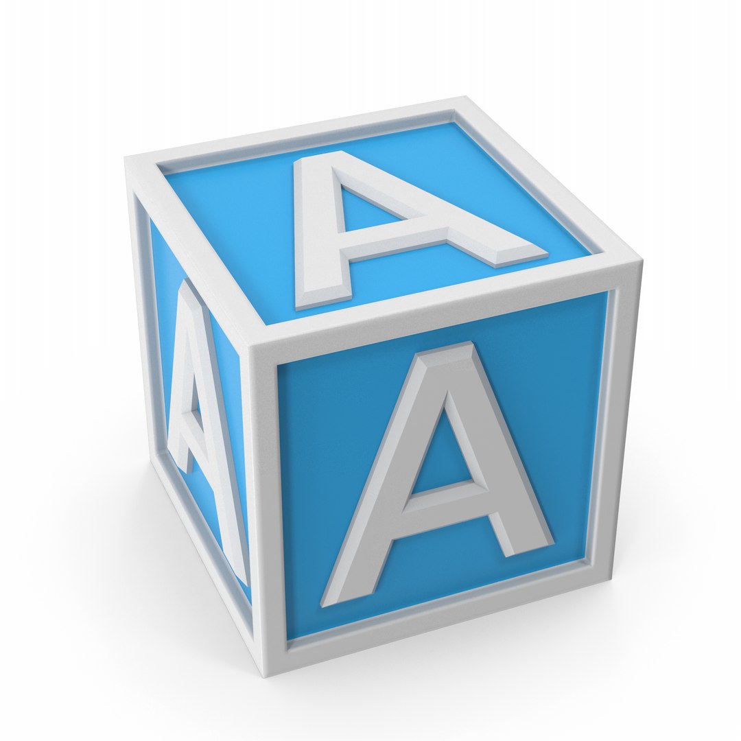 3D Letter Cube A - TurboSquid 2241883