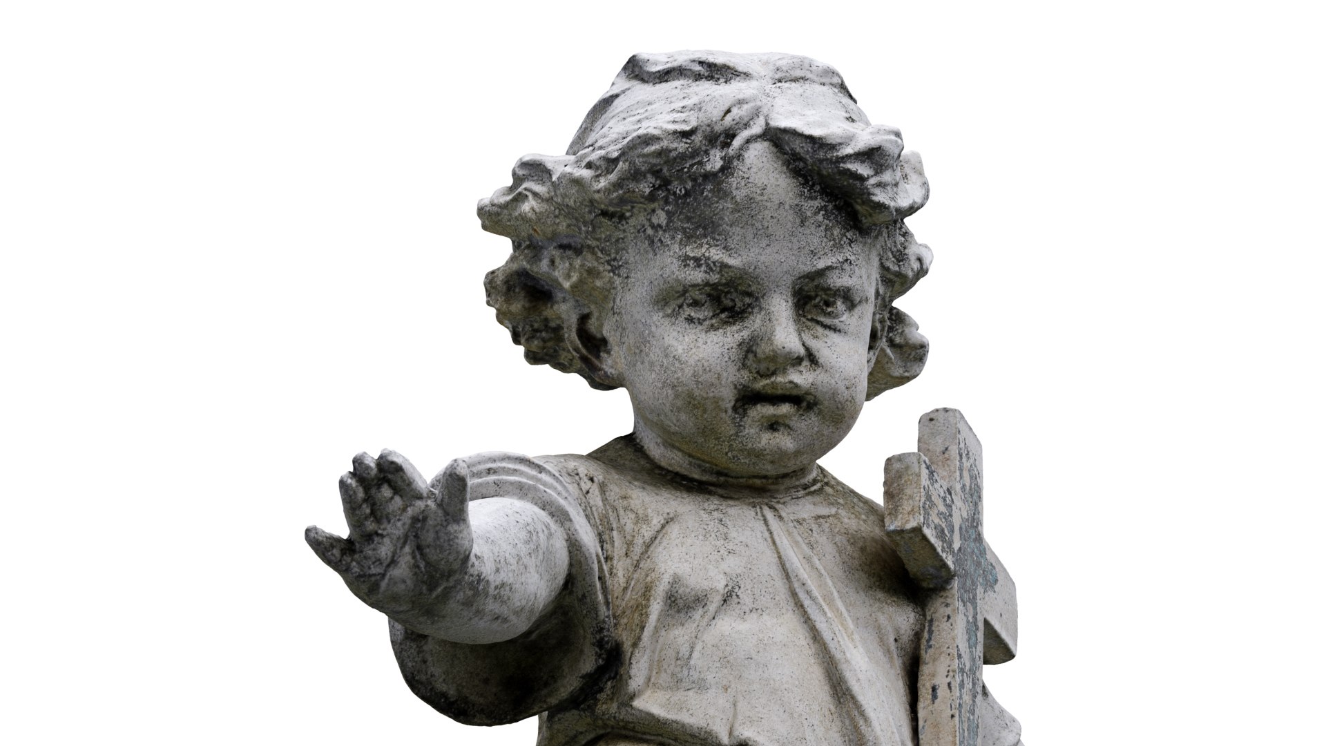 3D Cemetery Child Statue - TurboSquid 1748795
