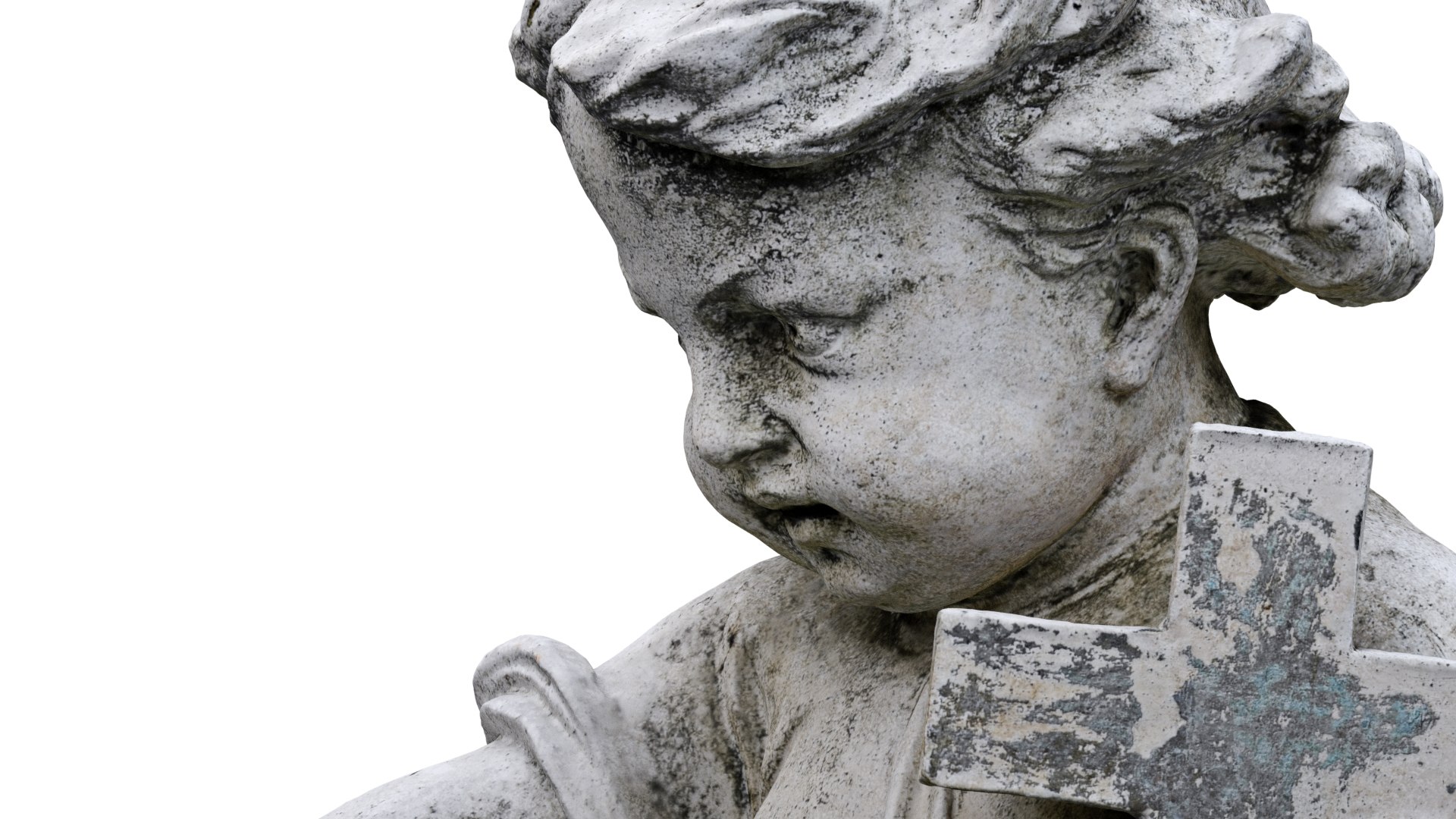 3D Cemetery Child Statue - TurboSquid 1748795