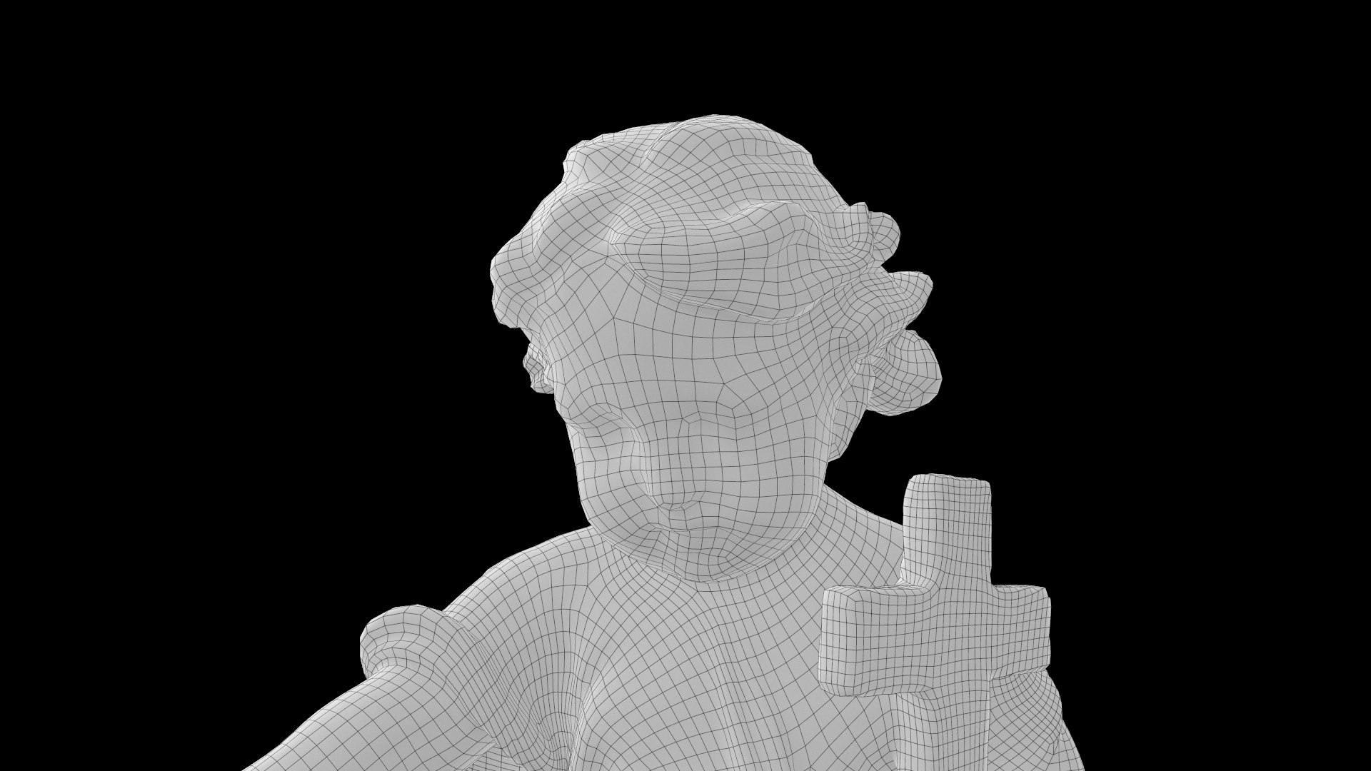 3D Cemetery Child Statue - TurboSquid 1748795