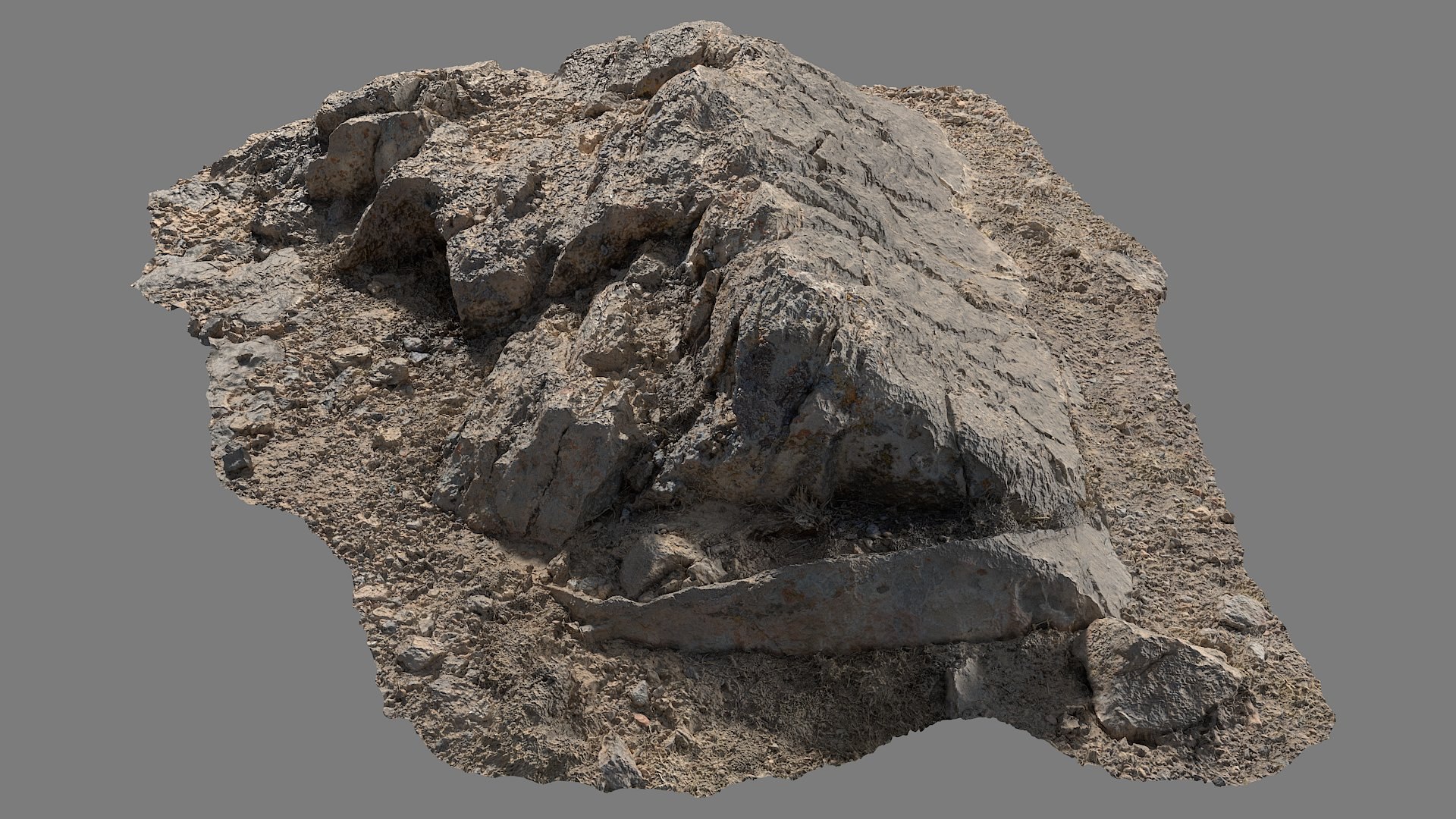 3D Model Assembly Ground Rock 5 - TurboSquid 2000471