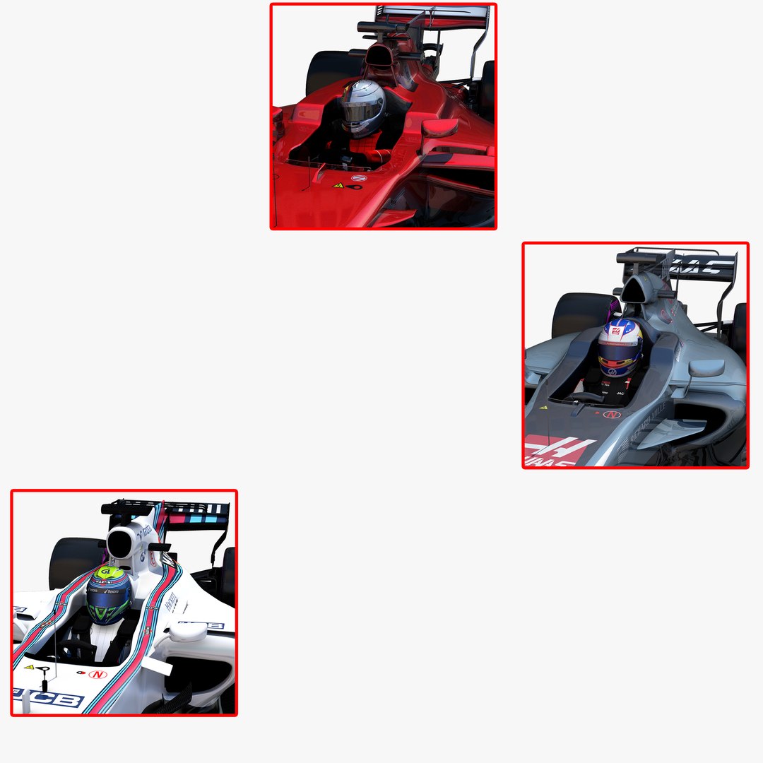 3D model formula 2017 cars 1 - TurboSquid 1271334