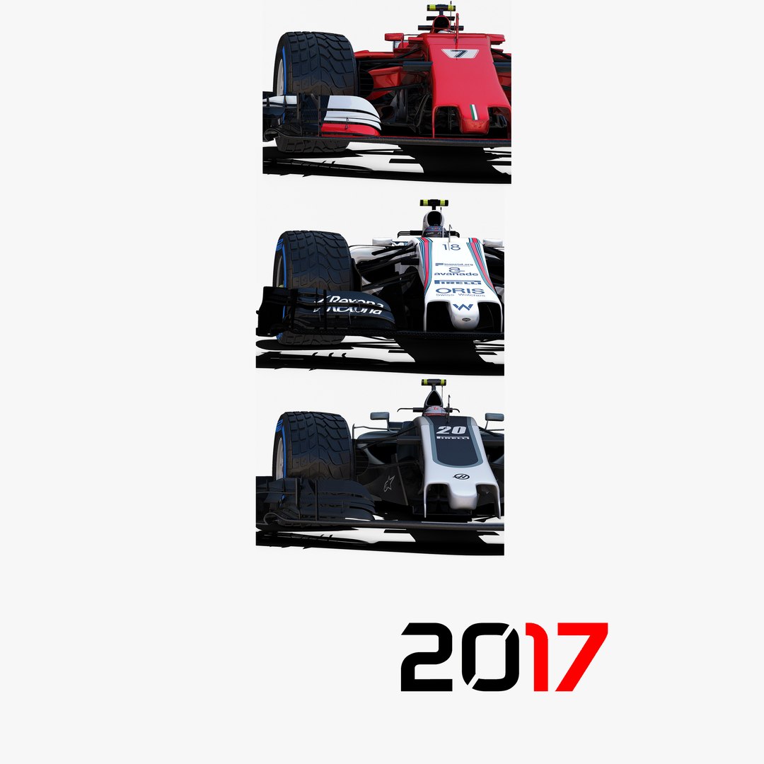 3D model formula 2017 cars 1 - TurboSquid 1271334