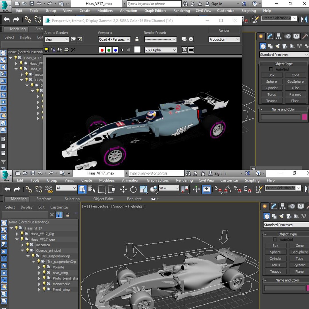 3D model formula 2017 cars 1 - TurboSquid 1271334