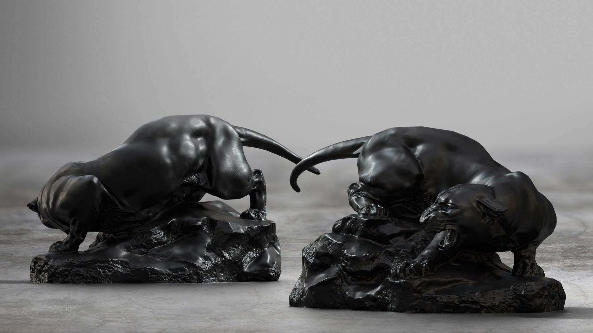 3D Low-poly Puma Statue - TurboSquid 1632568