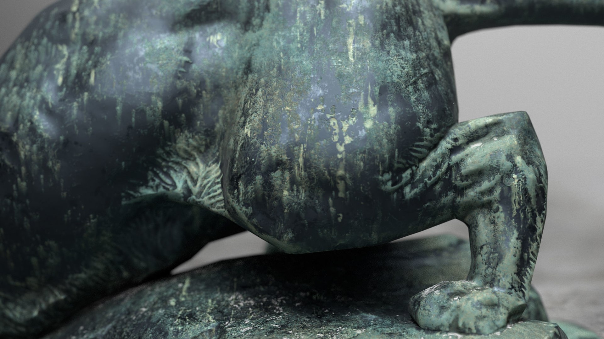 3D Low-poly Puma Statue - TurboSquid 1632568