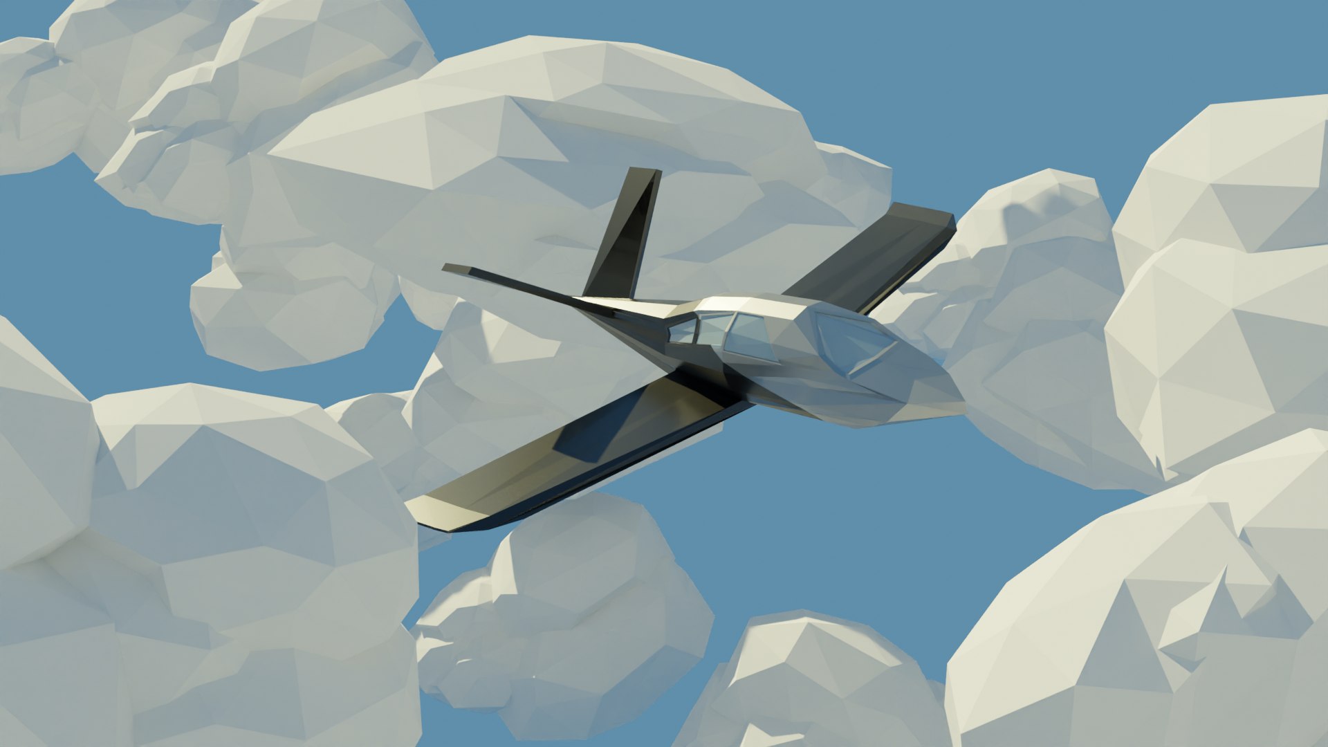 3D Model Low Poly Private Plane - TurboSquid 1983388