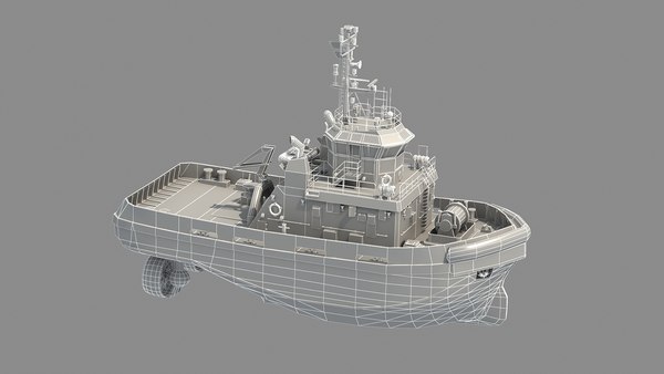 modelo 3d Tug boat II - TurboSquid 1946756