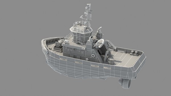 modelo 3d Tug boat II - TurboSquid 1946756