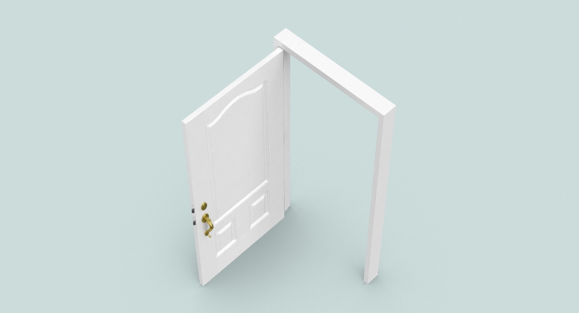 3D Exterior-doors---door-6-open Model - TurboSquid 1246762