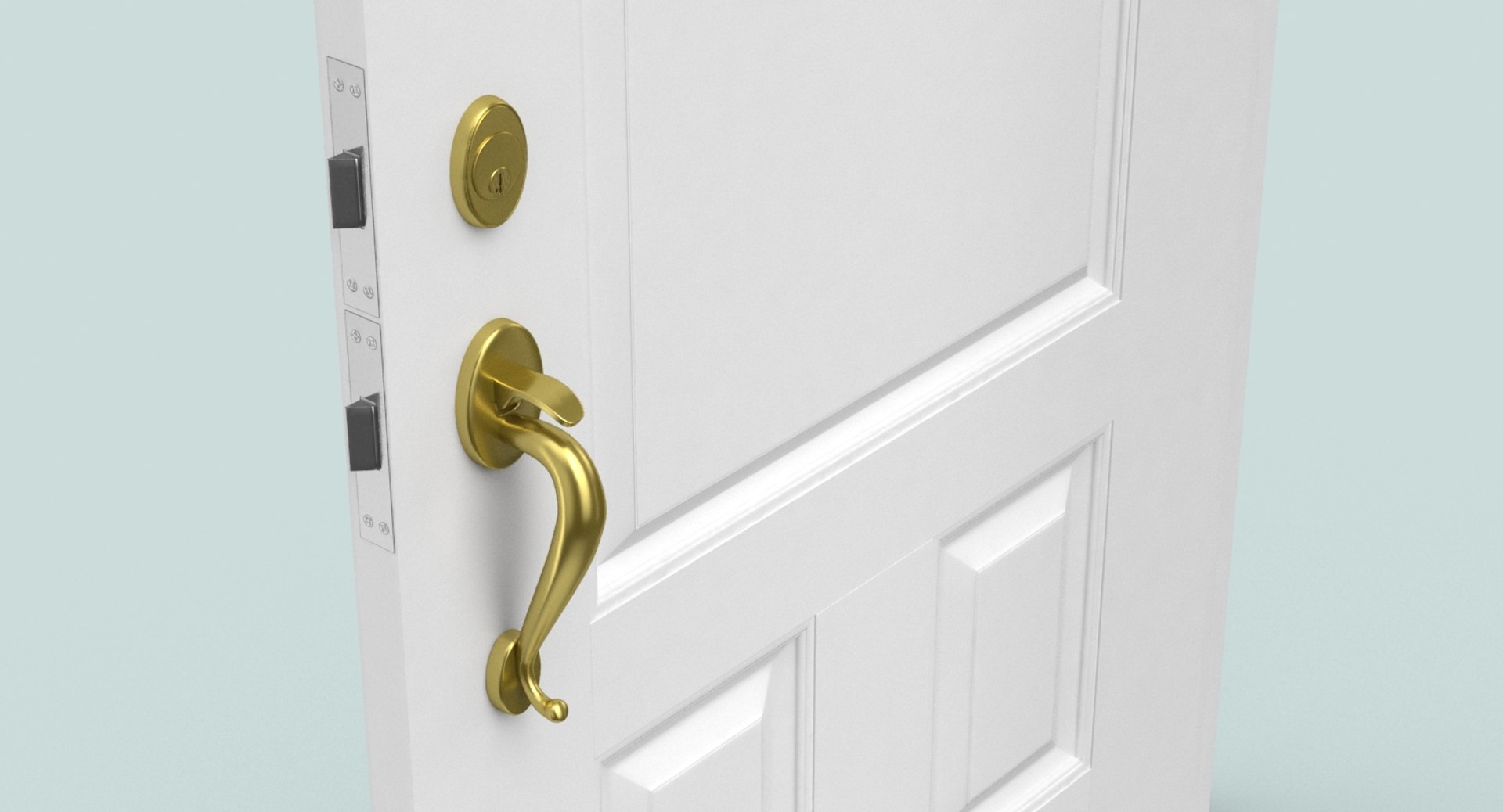 3D Exterior-doors---door-6-open Model - TurboSquid 1246762