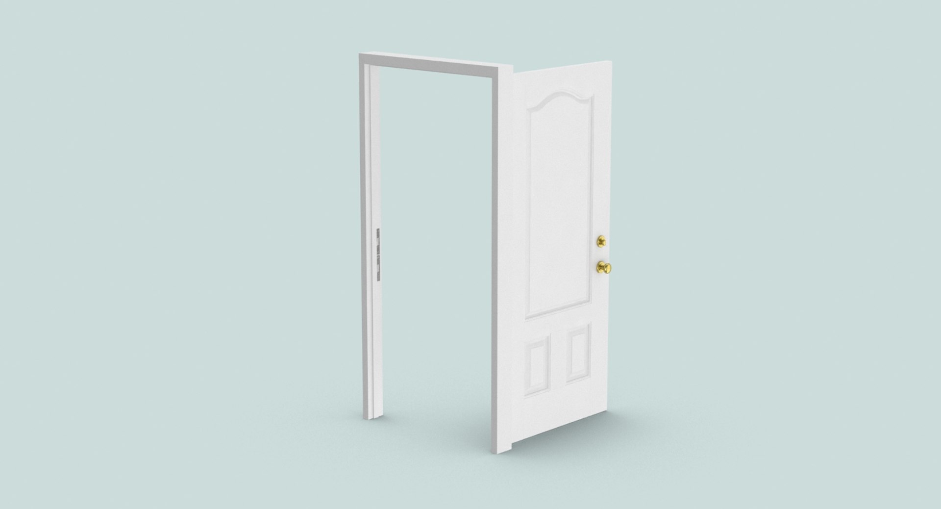 3D Exterior-doors---door-6-open Model - TurboSquid 1246762