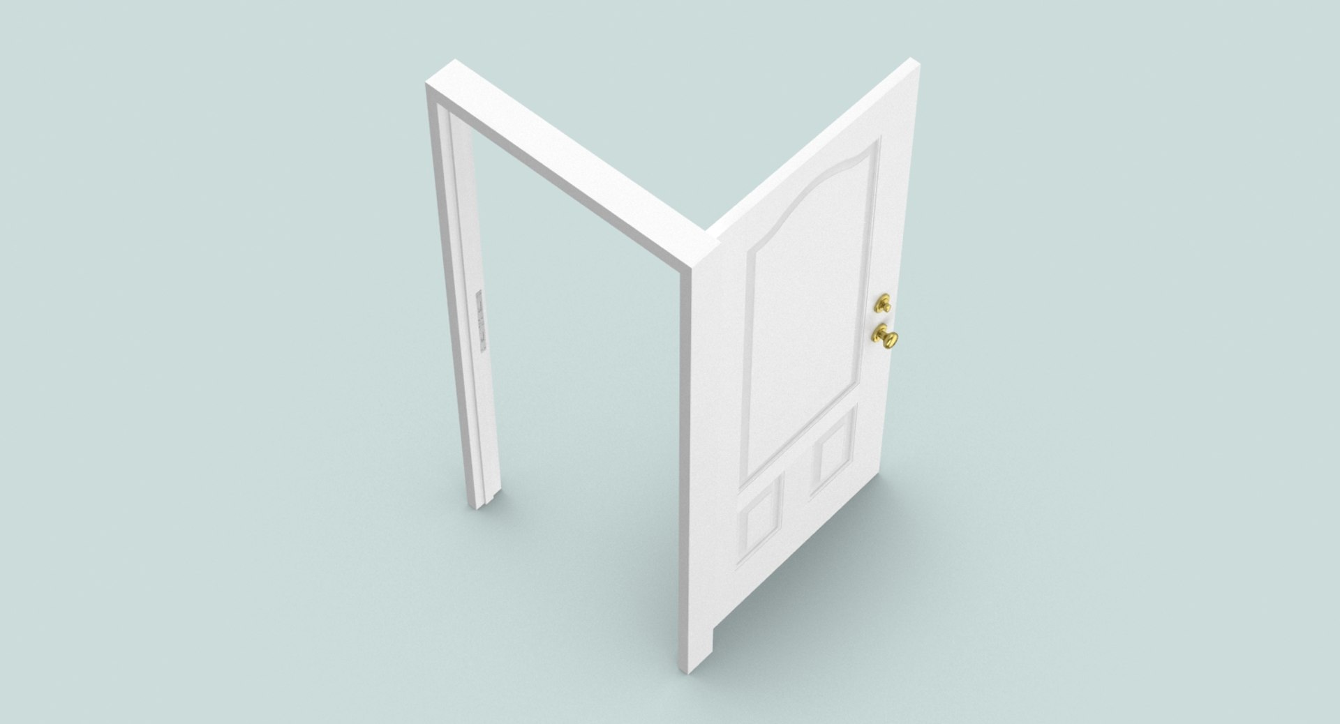 3D Exterior-doors---door-6-open Model - TurboSquid 1246762