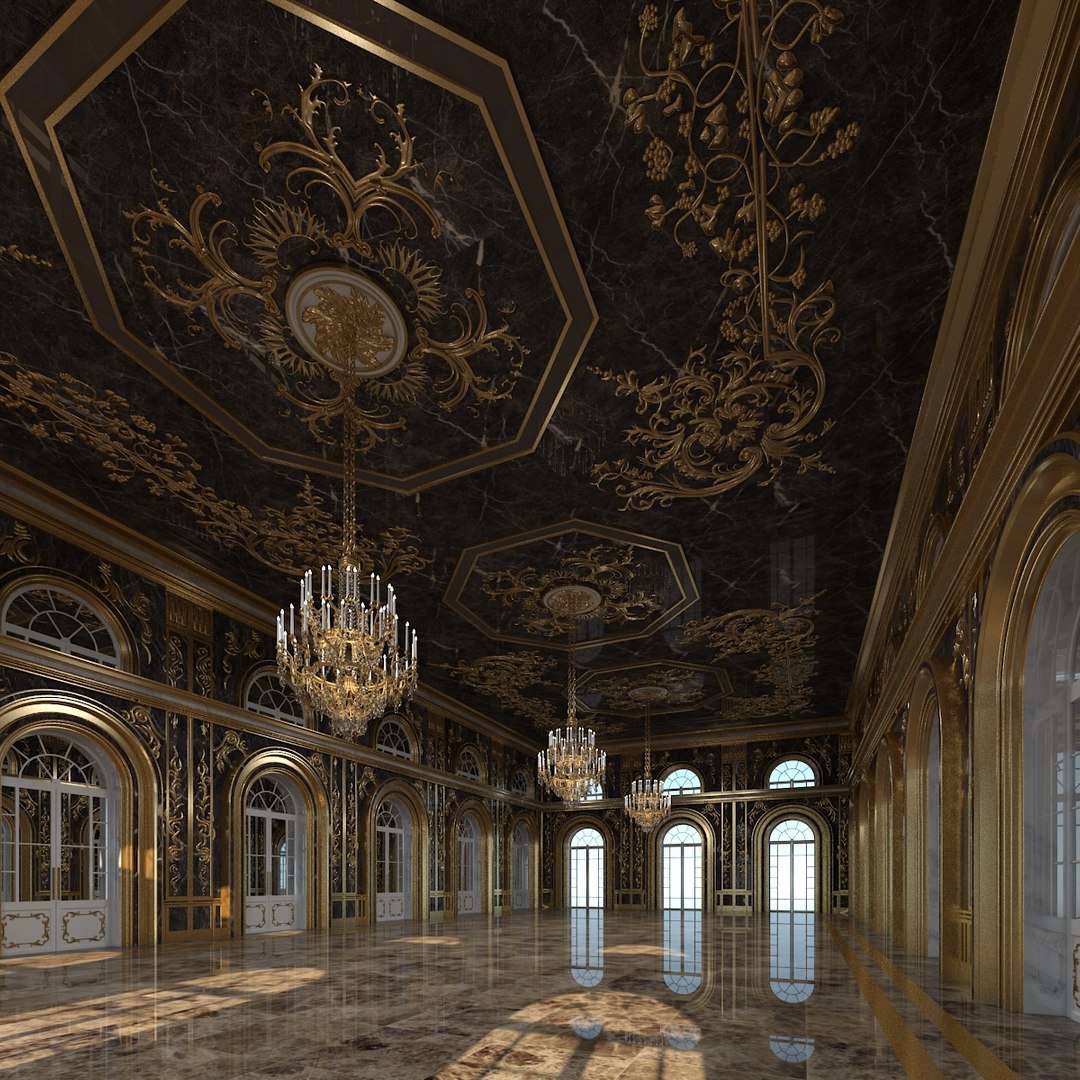 Classic interior 3D model - TurboSquid 1388412