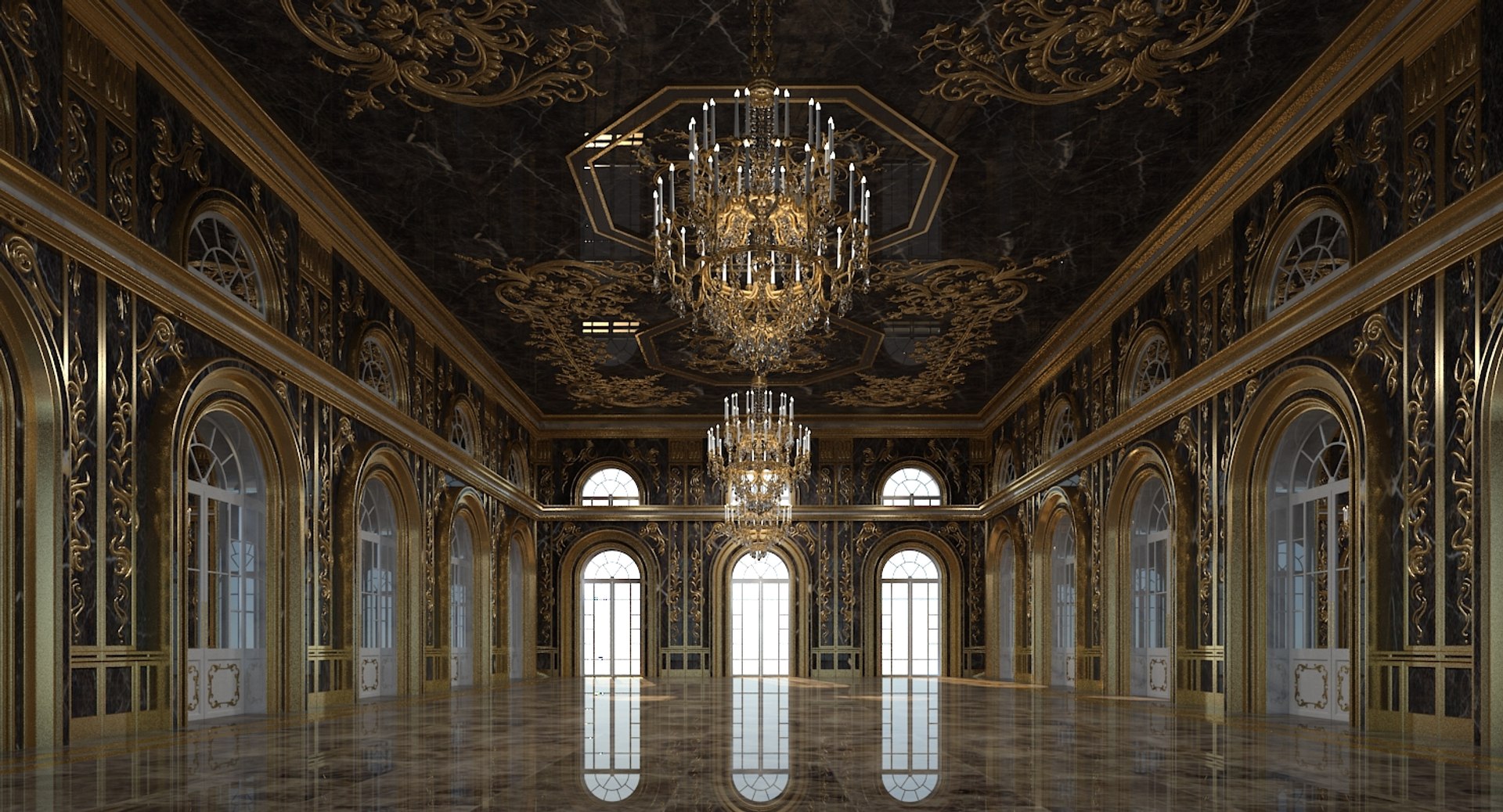 Classic interior 3D model - TurboSquid 1388412