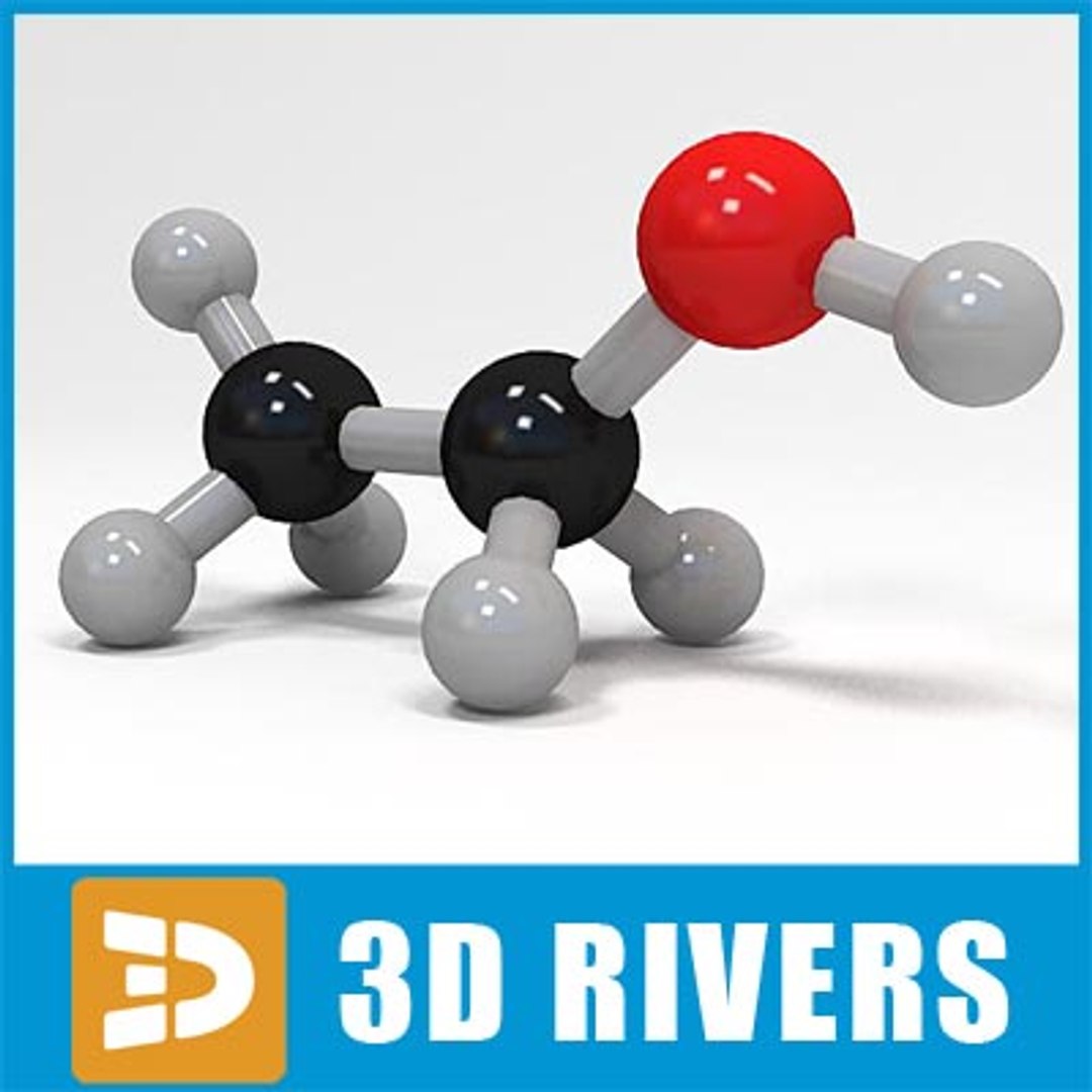 3ds Ethanol Molecule Structure