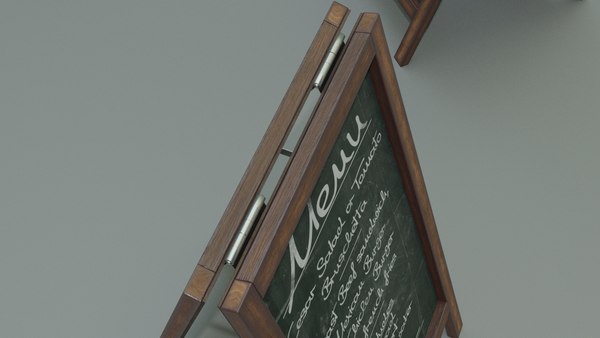 3D Menu board for restaurant and coffee shop model - TurboSquid 1724502
