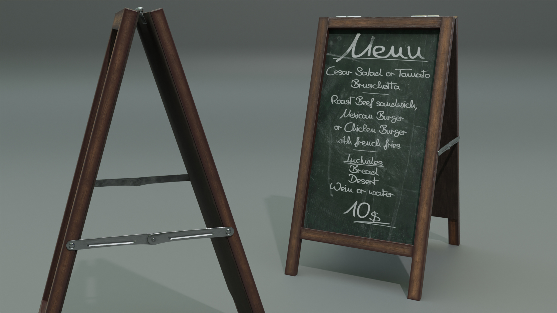 3D Menu board for restaurant and coffee shop model - TurboSquid 1724502