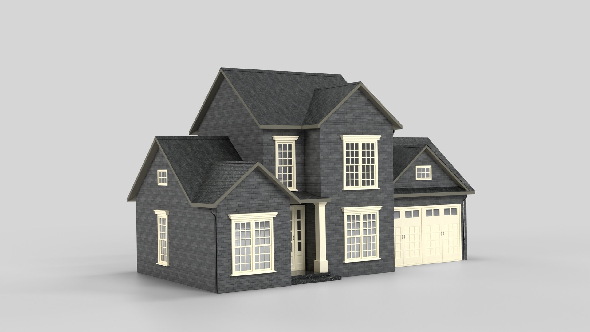 Neighborhood House 01T1 3D Model - TurboSquid 2210400