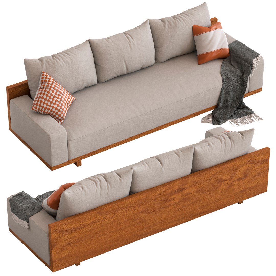 3D Coco Republic Kobe Sofa - TurboSquid 2184208