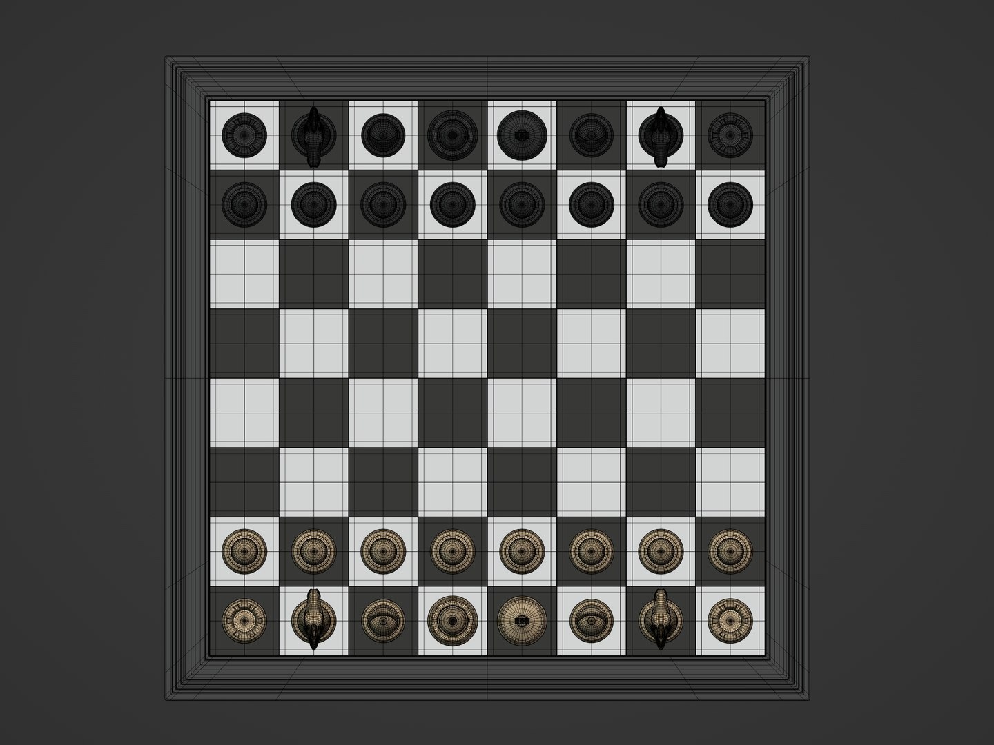 3D Model Chess Set And Board - TurboSquid 1899989