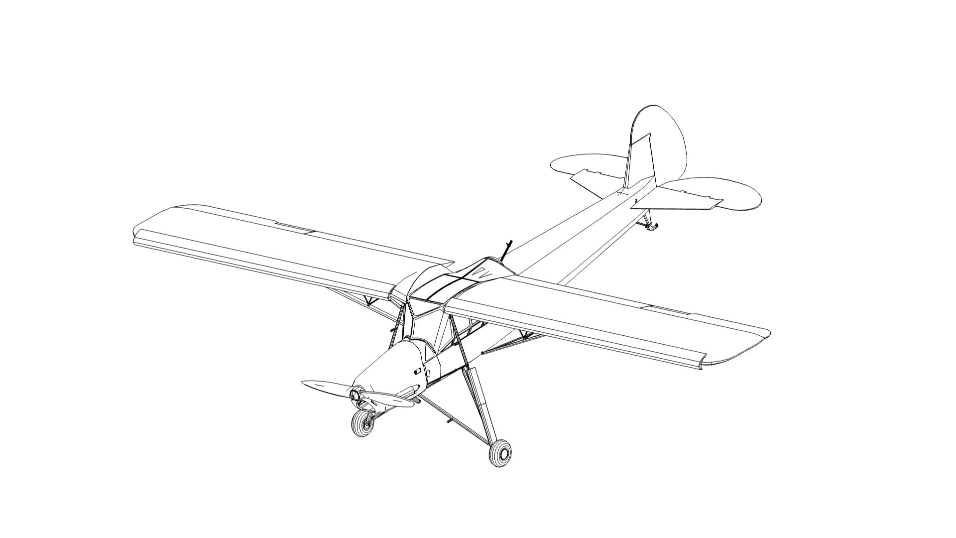 3D model Fieseler Fi 156 Storch - TurboSquid 1987076