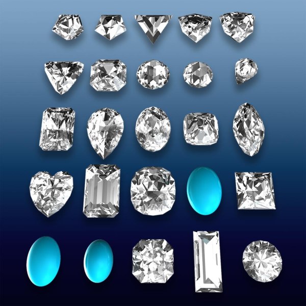 3d c4d diamonds refractions caustics