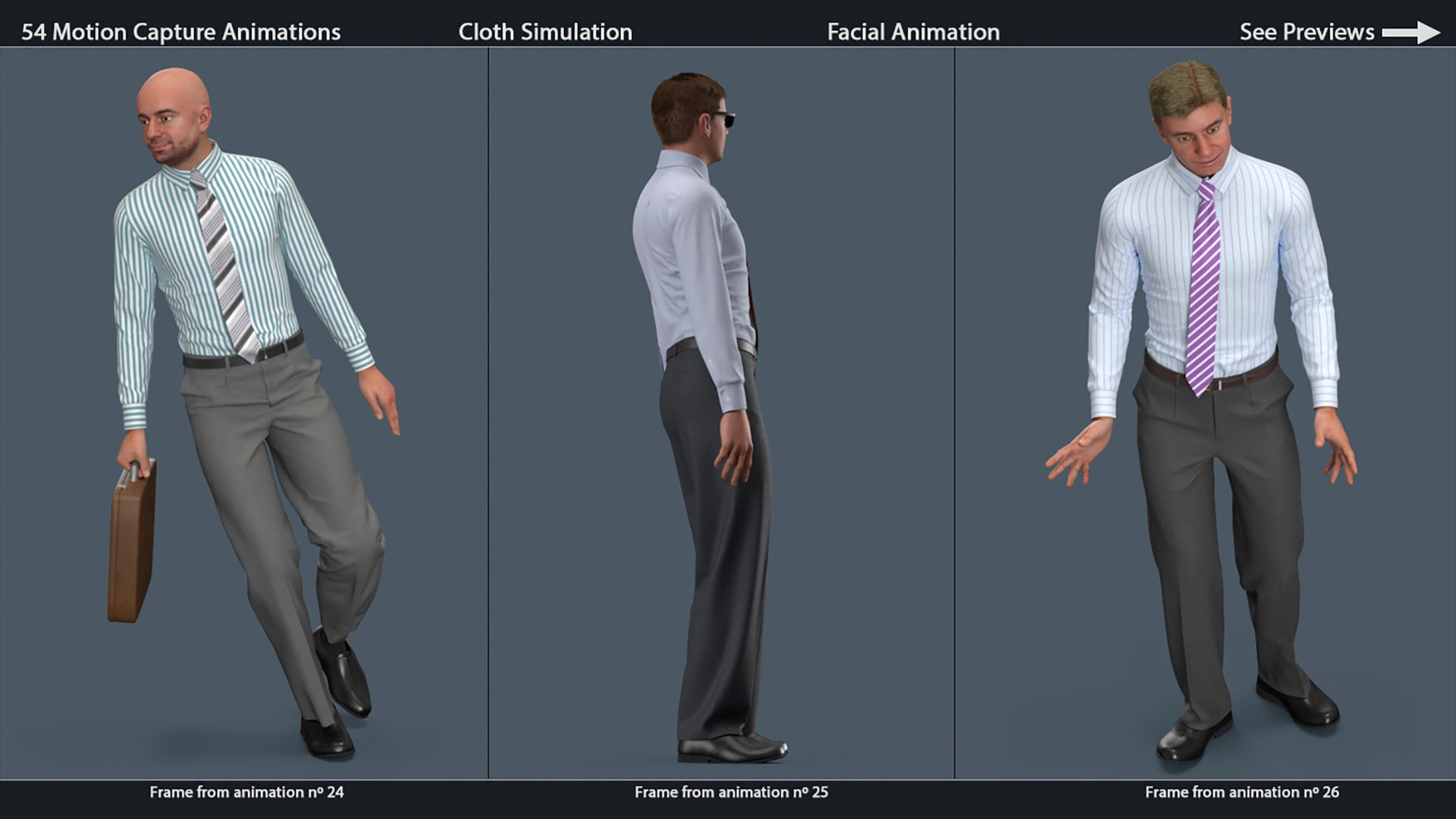 Realistic male cloth animations 3D model - TurboSquid 1216662