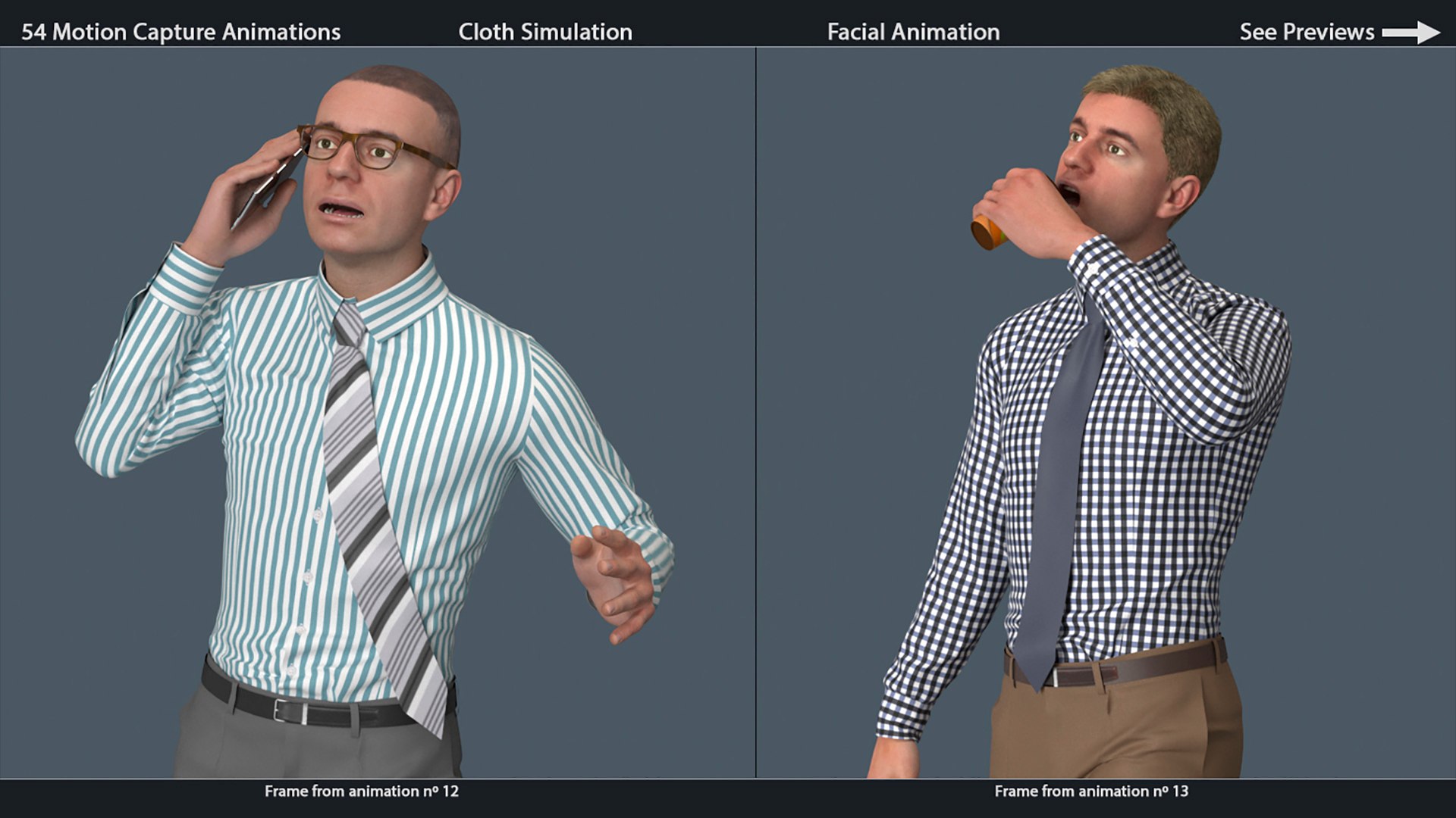 Realistic male cloth animations 3D model - TurboSquid 1216662