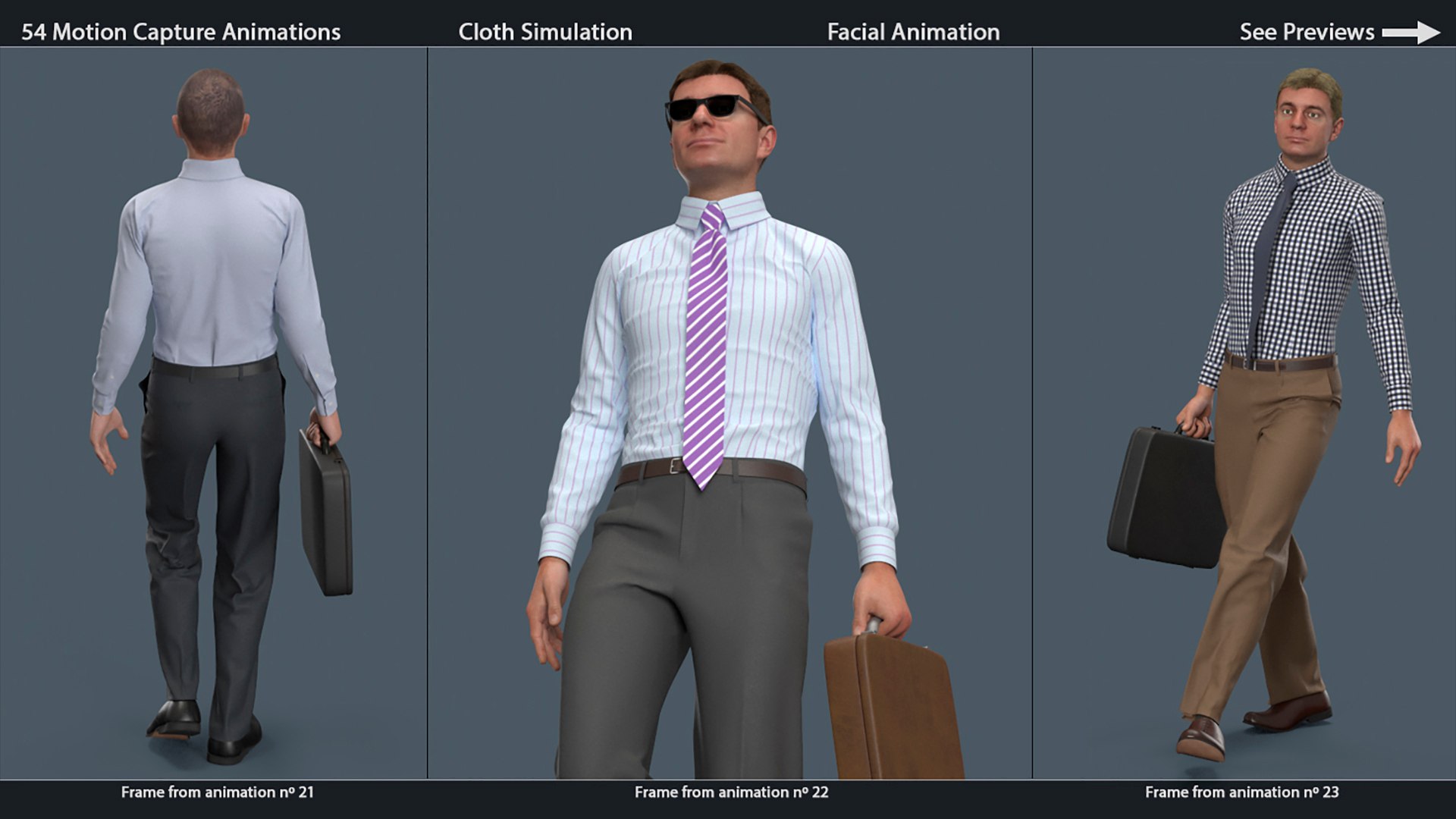 Realistic male cloth animations 3D model - TurboSquid 1216662