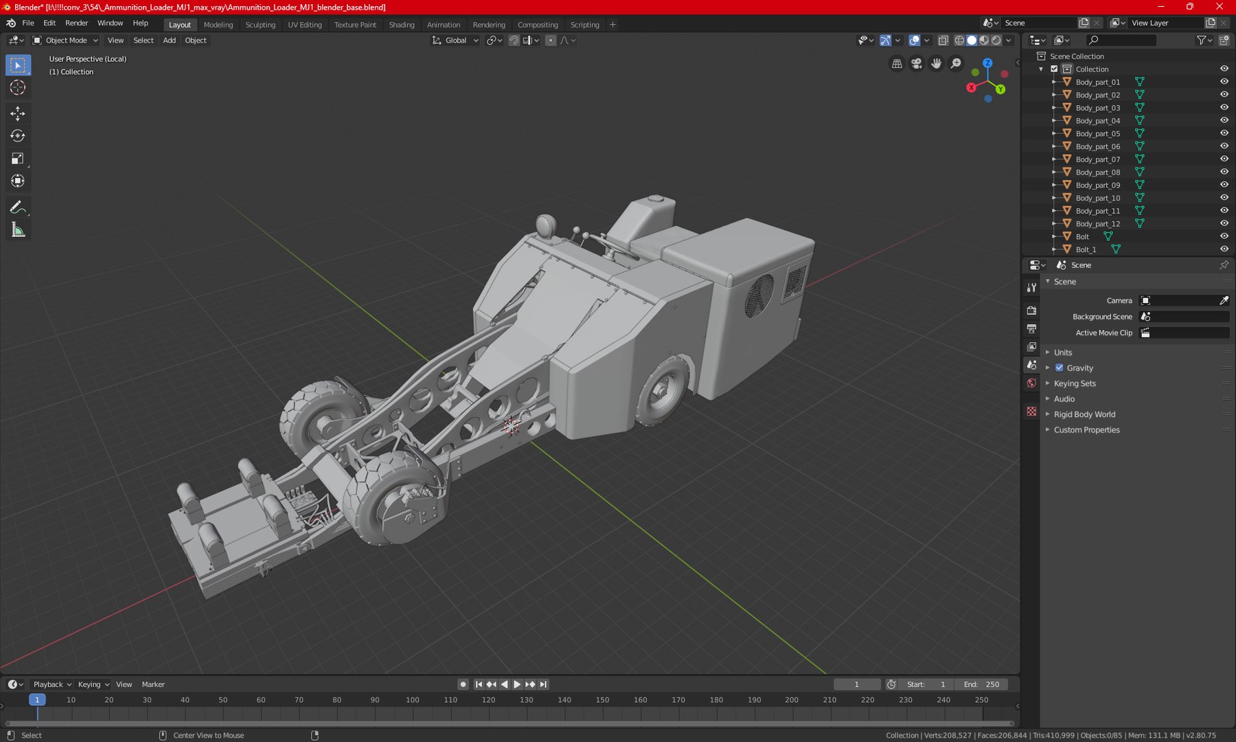Ammunition Loader MJ1 3D Model - TurboSquid 2264138