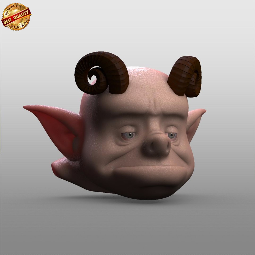 3d creature head