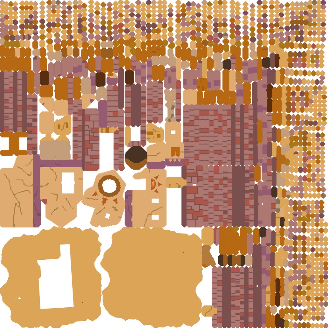 3D desert house voxel - TurboSquid 1870185