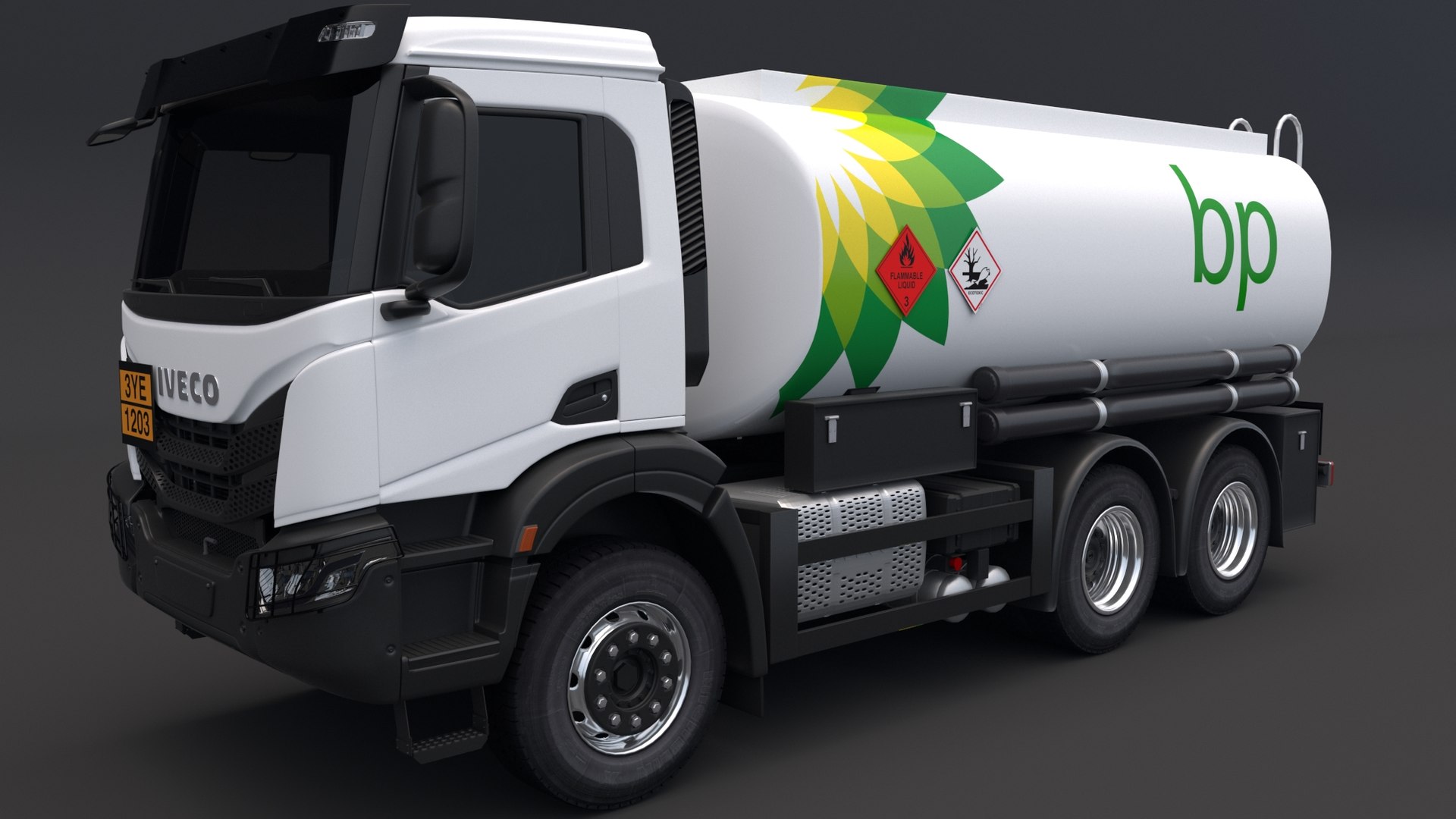 Iveco T-WAY 2021 Bp Fuel Tanker model - TurboSquid 1802611