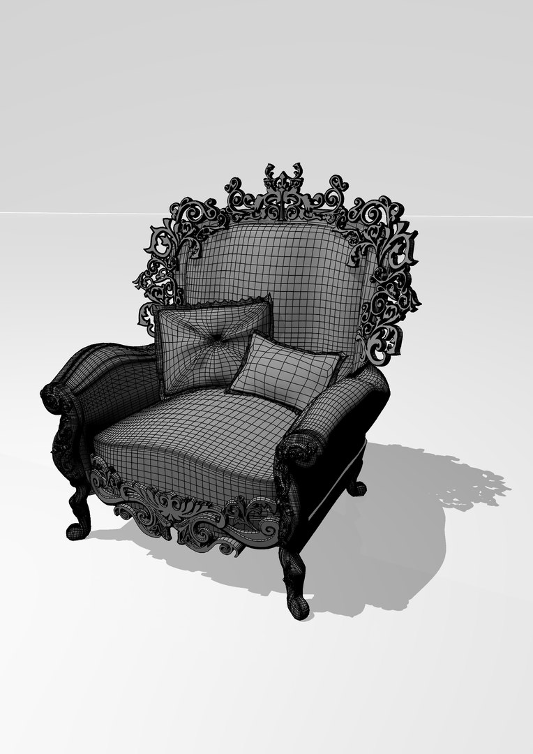 Armchair Royal 3D Model - TurboSquid 1539811