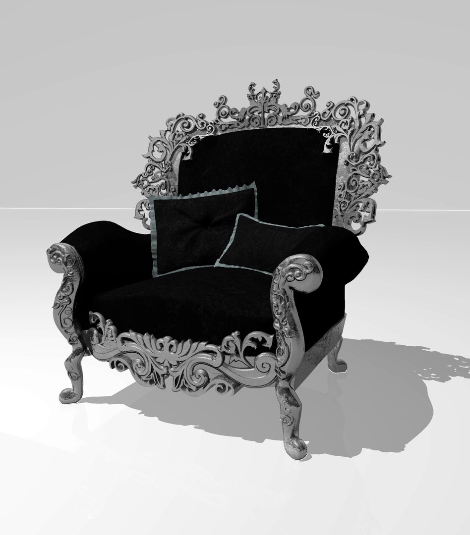 Armchair Royal 3D Model - TurboSquid 1539811