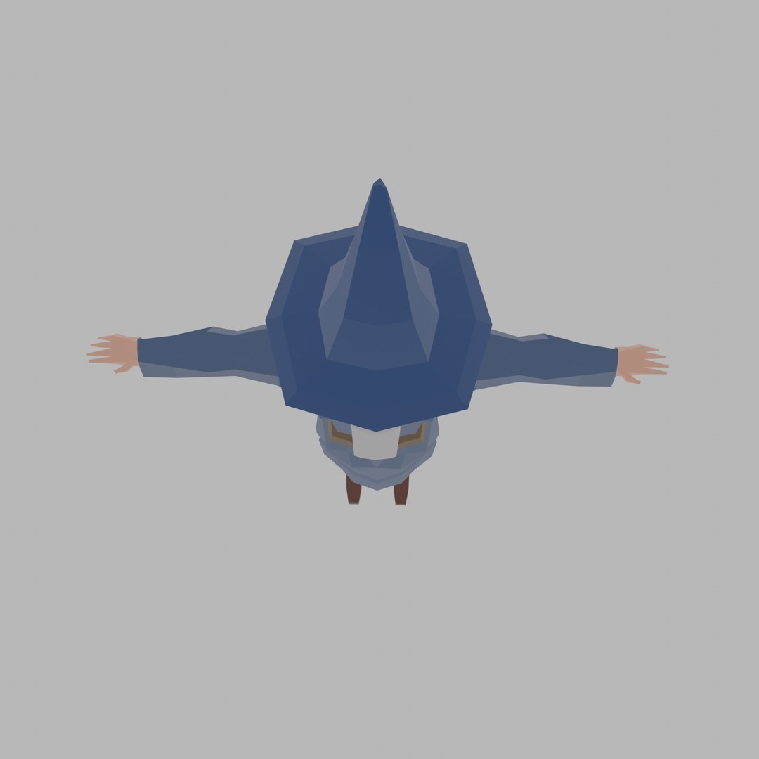 3D Low Poly Wizard Rigged 7 - TurboSquid 2171668