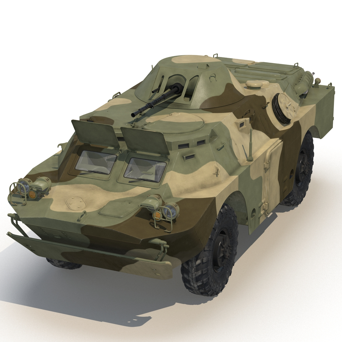 3d brdm 2 amphibious vehicle model