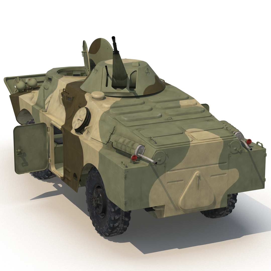 3d brdm 2 amphibious vehicle model