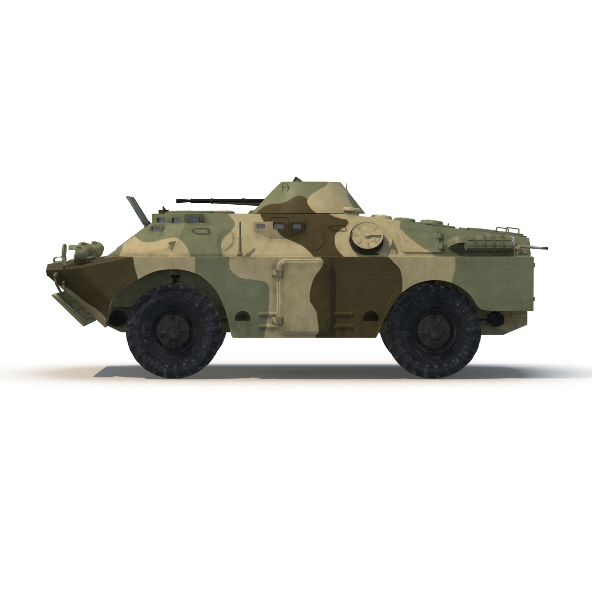 3d brdm 2 amphibious vehicle model