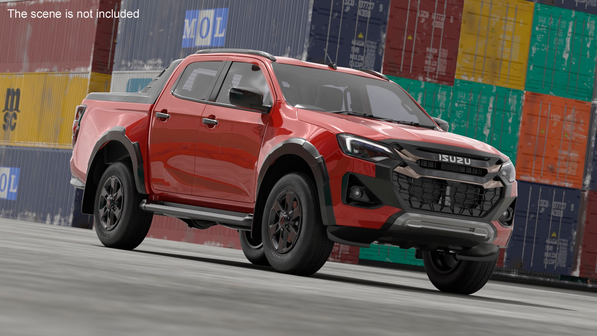 Isuzu D-MAX 2025 Right-Hand Drive Pickup Red 3D Model - TurboSquid 2403515
