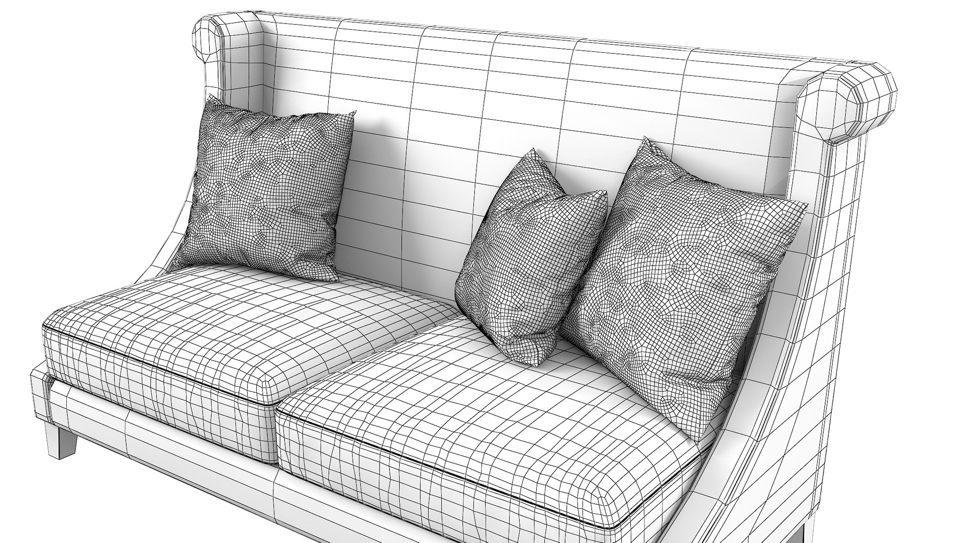 3D Club Sofa - TurboSquid 1484565